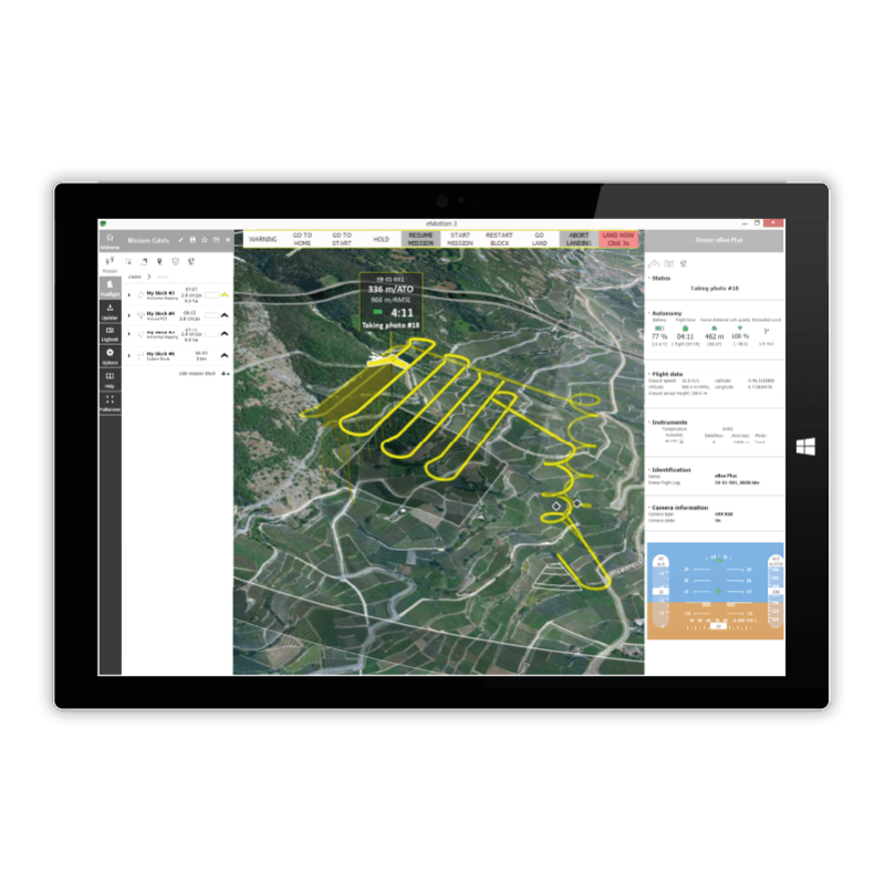 eMotion - Logiciel de planification de vol - D3E Geospatial