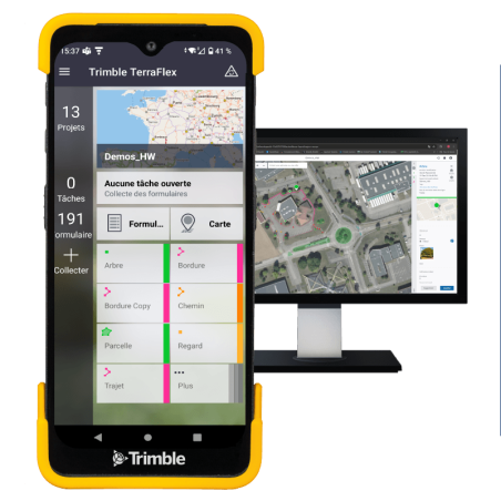 Trimble TerraFlex - Logiciel de cartographie - D3E Geospatial